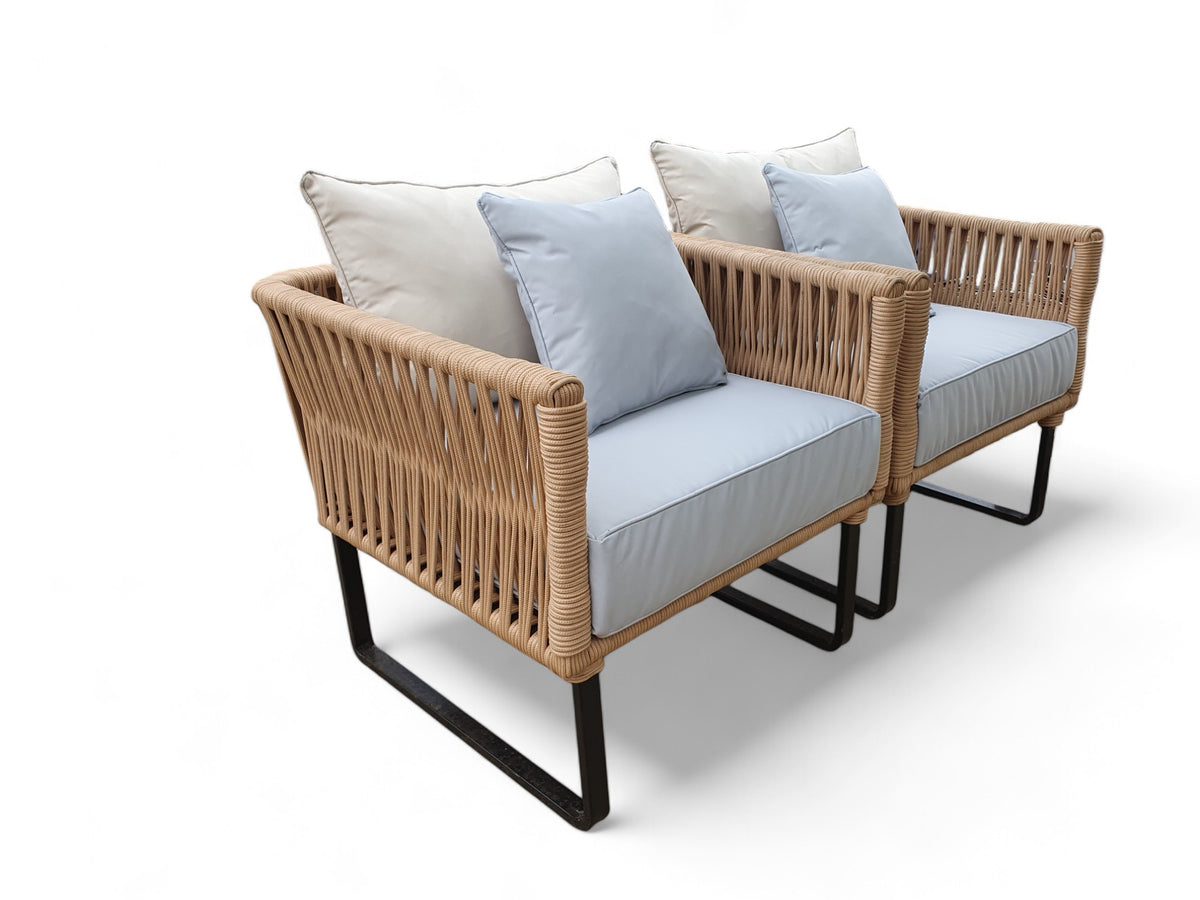 Outdoor Furniture Woven Rope 5-seater